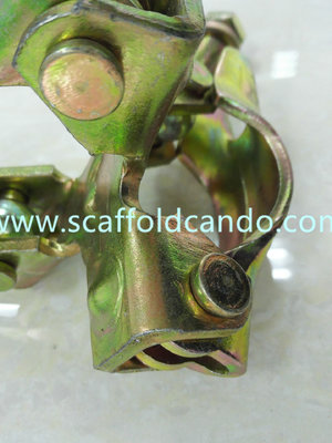 90° British scaffold pressed fixed coupler clamp for pipes Q235, electro galvanized coupler for scaffolding project