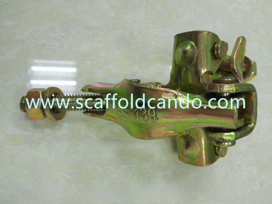 Right angled coupler, pressed double coupler clamp, BS1139 EN39 EN10219 with high performance in scaffoldings