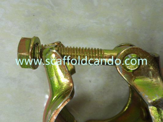110° scaffold pressed electro galvanized double coupler clamp Japanese standard with good performance