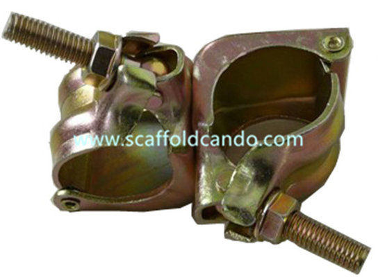 Good performance 90° Korea scaffolding double coupler with electro galvanized for OD48.6mm pipes 0.55kg 0.6kg 0.65kg