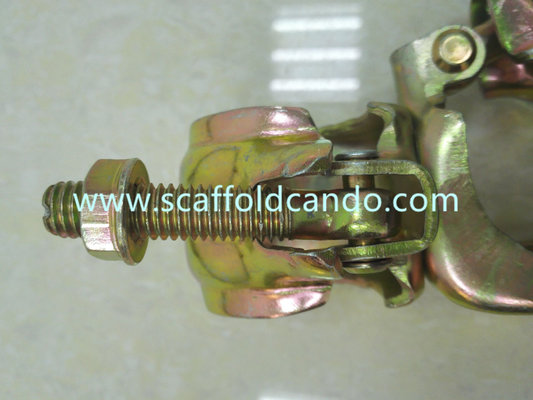Good performance 90° Korea scaffolding double coupler with electro galvanized for OD48.6mm pipes 0.55kg 0.6kg 0.65kg