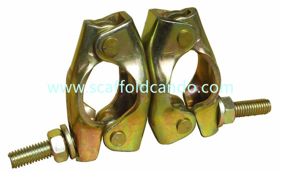 Good performance Q235 British pressed swivel coupler, rotation clamp for 48.3mm pipe electro galvanized to connect pipes