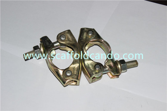 Good performance Q235 British pressed swivel coupler, rotation clamp for 48.3mm pipe electro galvanized to connect pipes