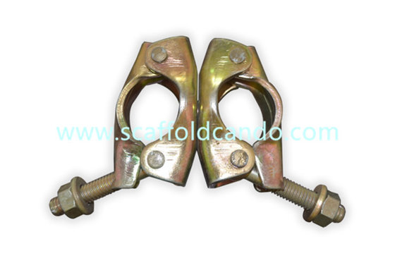 Good performance Q235 British pressed swivel coupler, rotation clamp for 48.3mm pipe electro galvanized to connect pipes