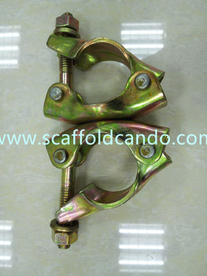 High load-bearing strength pressed galvanized scaffold swivel coupler rotation clamp for OD48mm pipe in scaffoldings