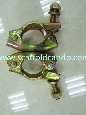 High load-bearing strength pressed galvanized scaffold swivel coupler rotation clamp for OD48mm pipe in scaffoldings