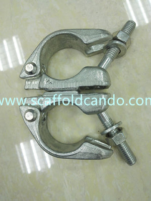 Drop forged pressed Q235 scaffold swivel clamp rotation coupler with BS1139,EN74,AS1576,JIS for OD48mm pipe in scaffolds