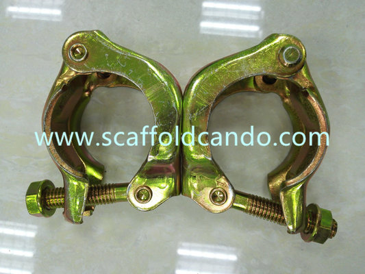Drop forged pressed Q235 scaffold swivel clamp rotation coupler with BS1139,EN74,AS1576,JIS for OD48mm pipe in scaffolds