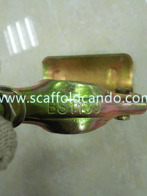 Good performance forged pressed scaffold galvanized putlog coupler single clamp BS1139 EN74 for scaffolding projects