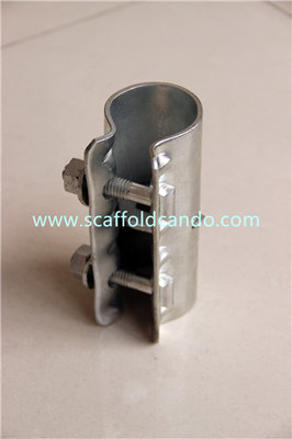 1.00kg scaffolding pressed sleeve coupler joint clamp for two tubes 48.3mm Q235 BS1139 EN74 for long bracing