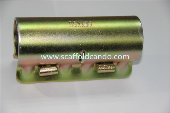 1.00kg scaffolding pressed sleeve coupler joint clamp for two tubes 48.3mm Q235 BS1139 EN74 for long bracing