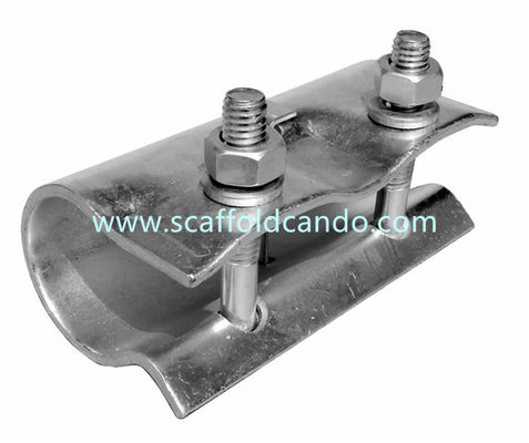 EN74 BS1139 pressed Q235 scaffolding galvanized sleeve coupler 1.00kg for connecting two pcs of 48.3mm scaffold tubes