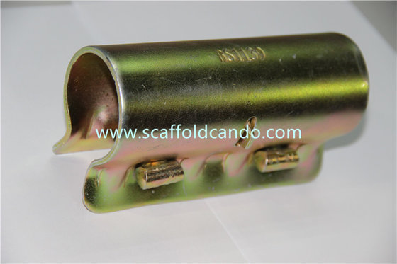 EN74 BS1139 pressed Q235 scaffolding galvanized sleeve coupler 1.00kg for connecting two pcs of 48.3mm scaffold tubes