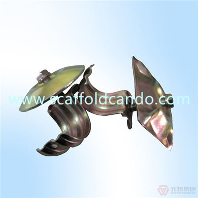 High performance Pressed scaffolding galvanized limpet coupler Toe board clamp 0.4kg 48.3mm to connect two planks