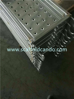 Good loading capacity Q235 scaffolding galvanized catwalk steel plank metal board with hooks 2100mm 1800mm 1829mm