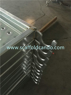 Good loading capacity Q235 scaffolding galvanized catwalk steel plank metal board with hooks 2100mm 1800mm 1829mm