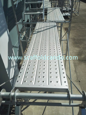 Scaffold systems need Q235 scaffolding galvanized catwalk with high load- bearing capacity steel plank metal board hook