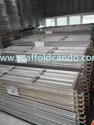 1500MM 1800MM1829MM scaffold galvanized catwalk steel plank steel board with hooks 43mm and 50mm for working platform