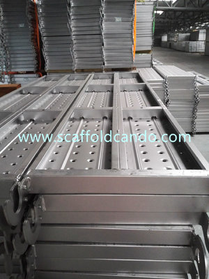 Q235 galvanized scaffold hook planks catwalk steel board metal plank with hooks 500*1800mmL 480*1829mmL for scaffoldings
