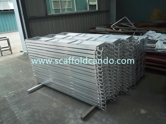 Factory specialized in Q235 pre-galvanized scaffold catwalk 1800mm 1500mm 1829mm hook planks for cuplock ringlock frame