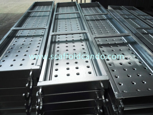 Factory specialized in Q235 pre-galvanized scaffold catwalk 1800mm 1500mm 1829mm hook planks for cuplock ringlock frame