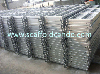Stable and good loading capacity scaffolding Q235 galvanized catwalk steel plank board with hooks 1500 1800 1829mm L