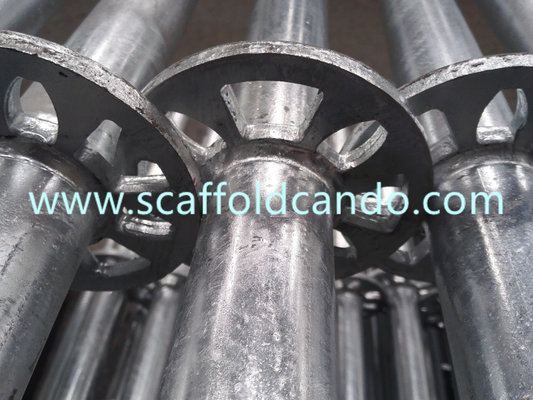 Q345B Q235 Ringlock standards verticals for ringlock scaffolding system 500mm,1000mm,1500mm,2000mm,2500mm,3000mmL
