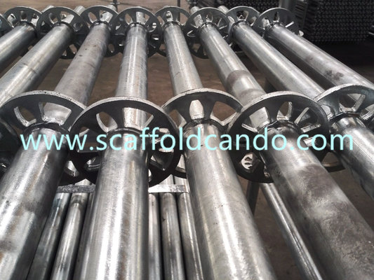60mm OD Q235 Q345 hot dip galvanized ringlock standard vertical 3000mm 2000mm 1000mm with good quality low price