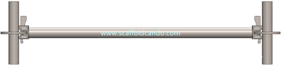 Scaffold ringlock ledger hot dip galvanized Q235 steel ledger horizontal 900mm 1200mm 1500mm 1800mmL for  ringlock