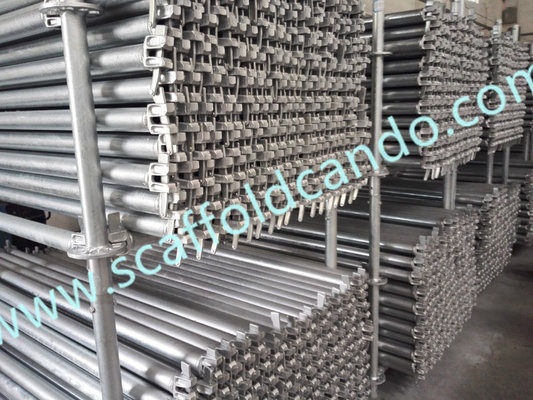 Scaffold ringlock ledger hot dip galvanized Q235 steel ledger horizontal 900mm 1200mm 1500mm 1800mmL for  ringlock
