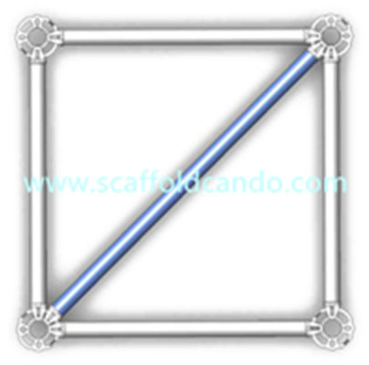 900*900,1200*1200,1500*1500,1500*1800mmL  Q235 HDG scaffolding level diagonal brace for Ringlock scaffolding system