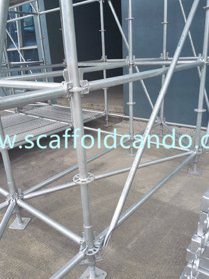 Durable scaffolding vertical diagonal 1200*1500,1200*2000,1500*2000mmL for Ringlock scaffold system OD42mm 48mm