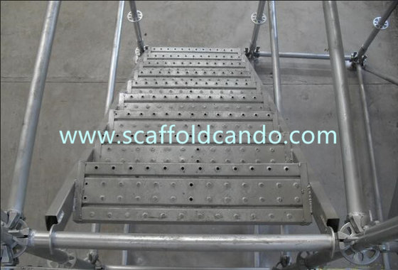 Factory specialized in good quality 550*2370 8 steps stair case for passageway in Ringlock scaffolding system for sale