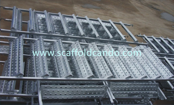 8 steps 9 steps Q235 scaffolding galvanized stair case with 50mm hooks for Ringlock scaffolding system passageway