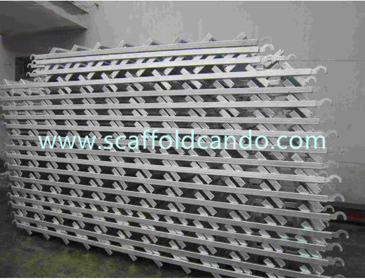 Good quality galvanized scaffolding stair case 550mm 850mm width, 8 steps 9 steps ladder for Scaffolding ringlock system