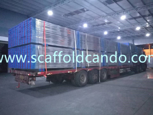 Factory specialized in Q235 galvanized scaffolding steel plank, metal board 4000mm,3000mm,2000mm,1500mm,1000mmL for sale