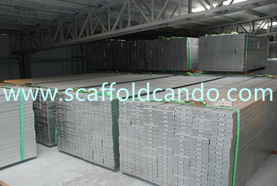 High loading capacity galvanized scaffolding steel plank steel board 240mmW, 1000mm-4000mm L BS1139 as working platform