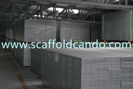 Popular scaffold working platform 2mtr 3mtr 4mtr steel board metal plank for passageway in frame scaffolding BS1139