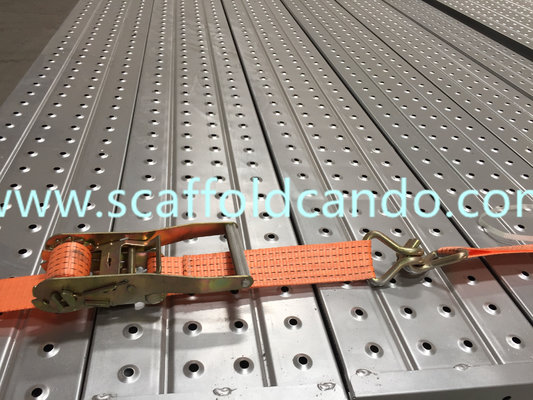 Popular scaffold working platform 2mtr 3mtr 4mtr steel board metal plank for passageway in frame scaffolding BS1139
