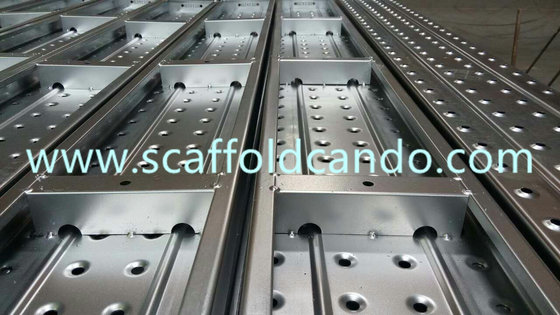 BS1139 Galvanized painted scaffolding steel working platform steel plank 250mm,300mmW, 1000mm-4000mmL with SGS