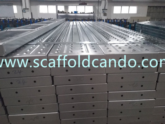 BS1139 Galvanized painted scaffolding steel working platform steel plank 250mm,300mmW, 1000mm-4000mmL with SGS