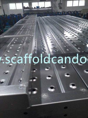 Galvanized steel planks steel boards 0.5m, 1.0m, 1.5m, 2.0m, 3.0m, 4.0m Q235 working platform in scaffolding projects