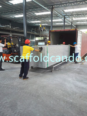 Galvanized steel planks steel boards 0.5m, 1.0m, 1.5m, 2.0m, 3.0m, 4.0m Q235 working platform in scaffolding projects