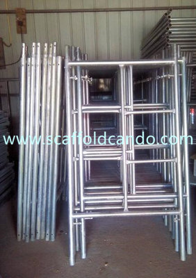 Q235 pre-galvanized painted scaffolding door frame ladder frame 1219*1700, 914*1700, 914*1524mm for construction project