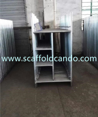 BS1139 galvanized scaffolding ladder frame H frame door frame main frame 1219*1930mm,1219*1700m for constructions
