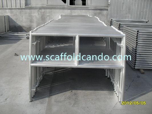 BS1139 galvanized scaffolding ladder frame H frame door frame main frame 1219*1930mm,1219*1700m for constructions