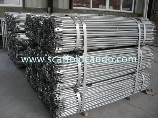 21.3*2198mm pre-galvanized scaffolding frame system cross brace can match 1219*1700mm main frame ladder frame