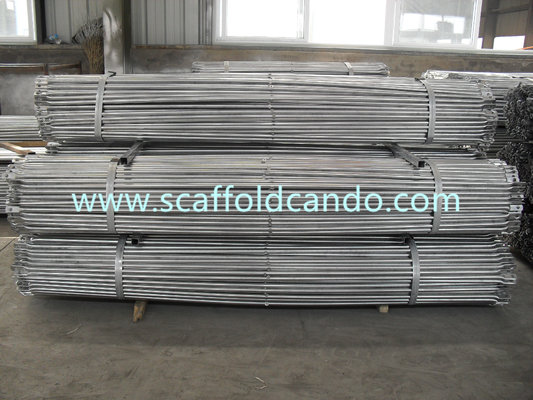 21.3*2198mm pre-galvanized scaffolding frame system cross brace can match 1219*1700mm main frame ladder frame