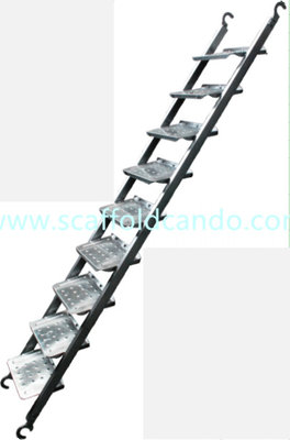 Good loading capacity galvanized scaffolding stair case 420*1829*1725*2515mm 8 steps ladder for scaffolding frame system