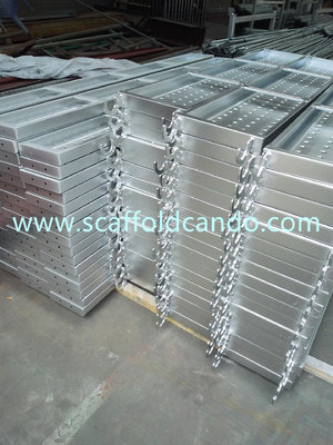 Good loading capacity 500*1829mm, 43.5mm hook planks catwalk as working platform for scaffolding frame system